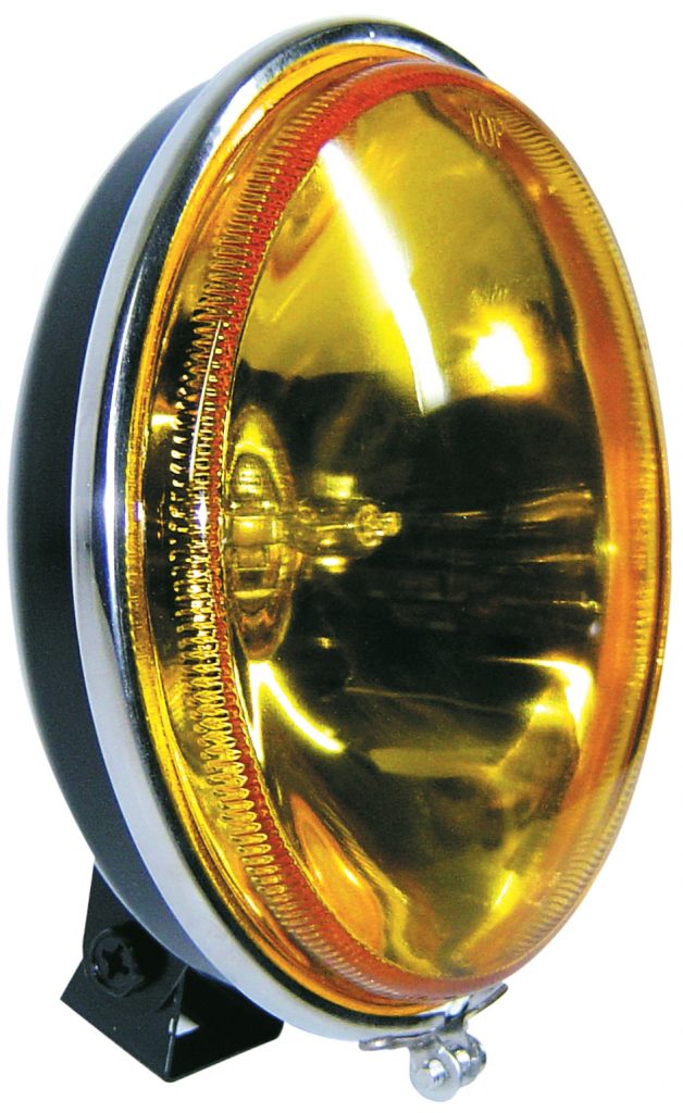 FARO HALOGENO 2057 REDONDO METALICO AMBAR ( 160 MM ) X JUEGO