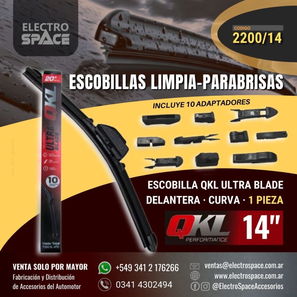 ESCOBILLA QKL ULTRA BLADE 14 1 PZA 14 » DEL.CURVA